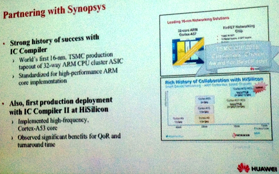 leaked HiSilicon 16FF+ IC Compiler II slides from DAC'16
